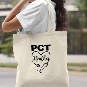 Personalized PCT Tote Bag, Custom PCT Tote Bag, PCT Gift, Patient Care ...