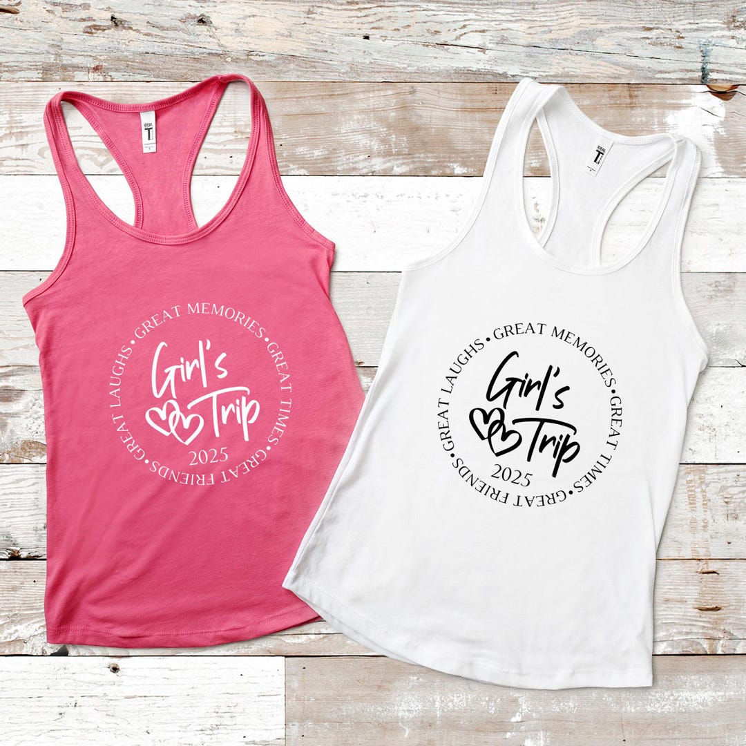 Girls Trip 2025 Tank Top, Travel Lover Gift, Road Trip Gift, Sisters ...
