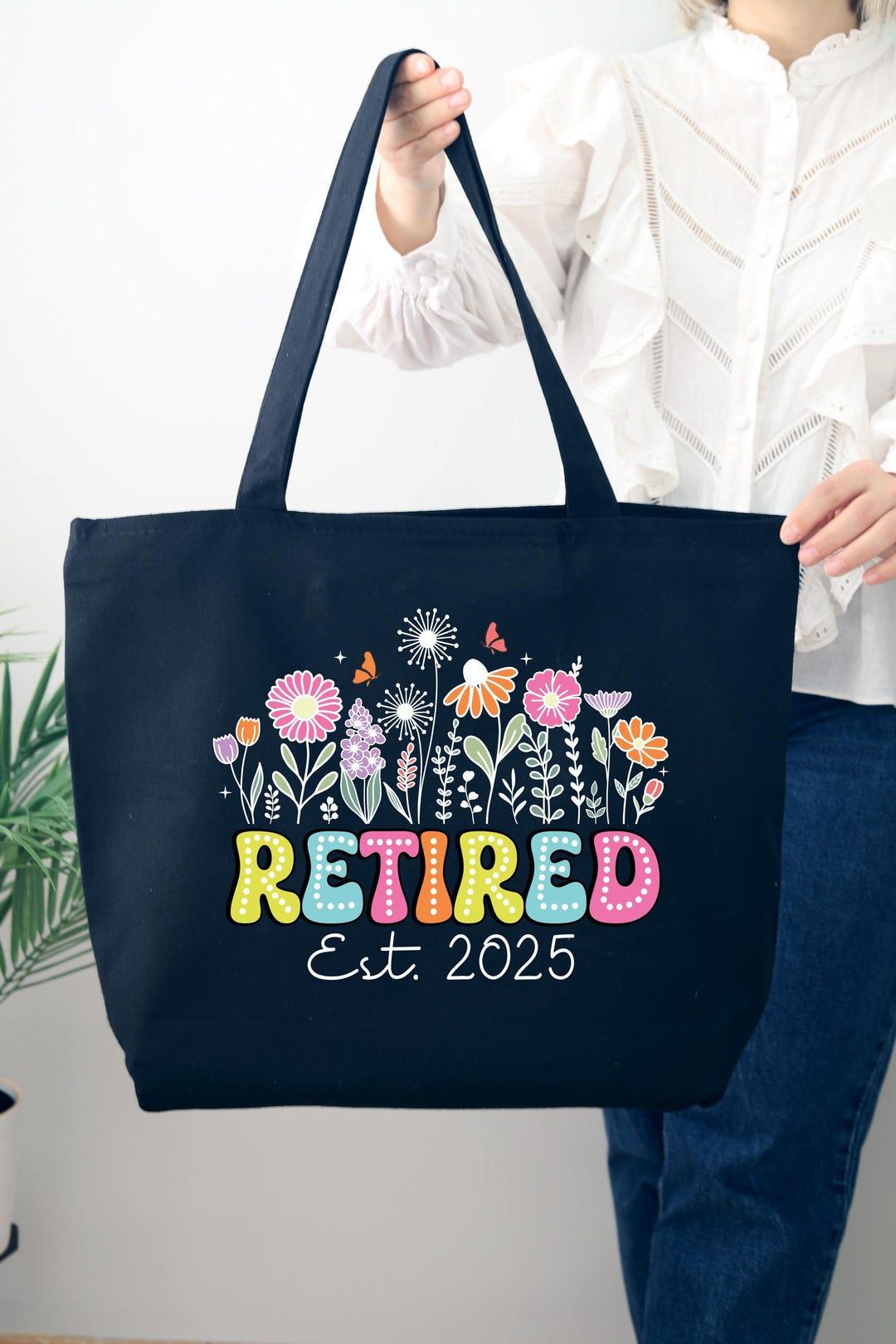 Personalized Retired Bag, Retirement Gift for Women, Custom Retirement ...