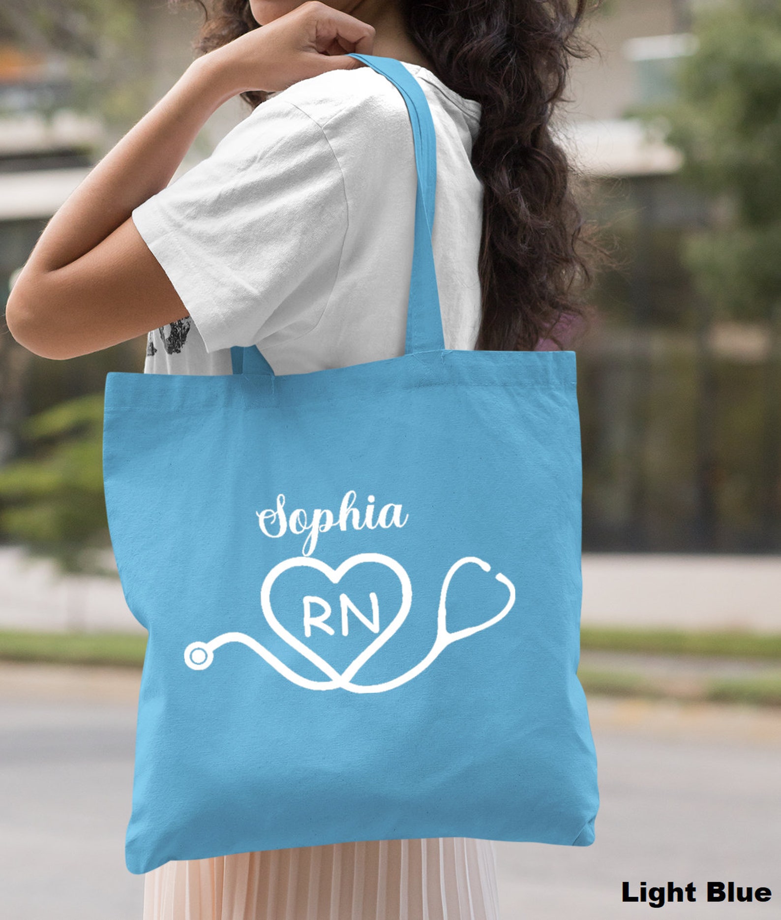 Personalized RN Tote Bag, RN Tote, Nurse Gift, Canvas Tote Bag, Nurse ...