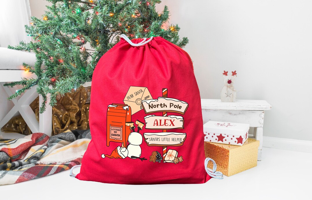 Personalized Santa Sack Bag, Custom Santa Sack, Christmas Gift, Santa ...