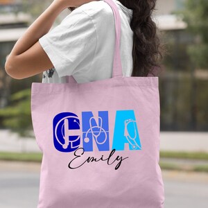 Personalized CNA Tote Bag, Nurse Gift Tote Bag, Certified Nurse's ...