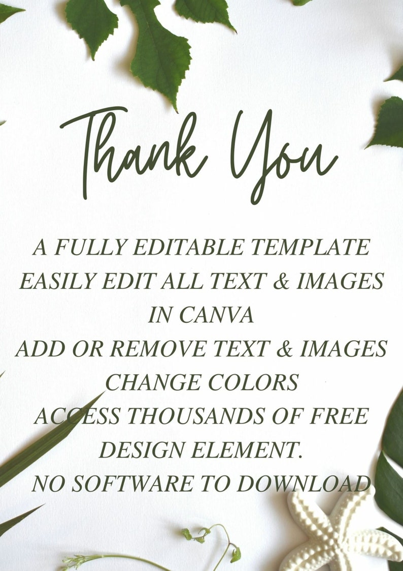 Handmade With Love Card Editable Thank You Business Template, Thank You ...