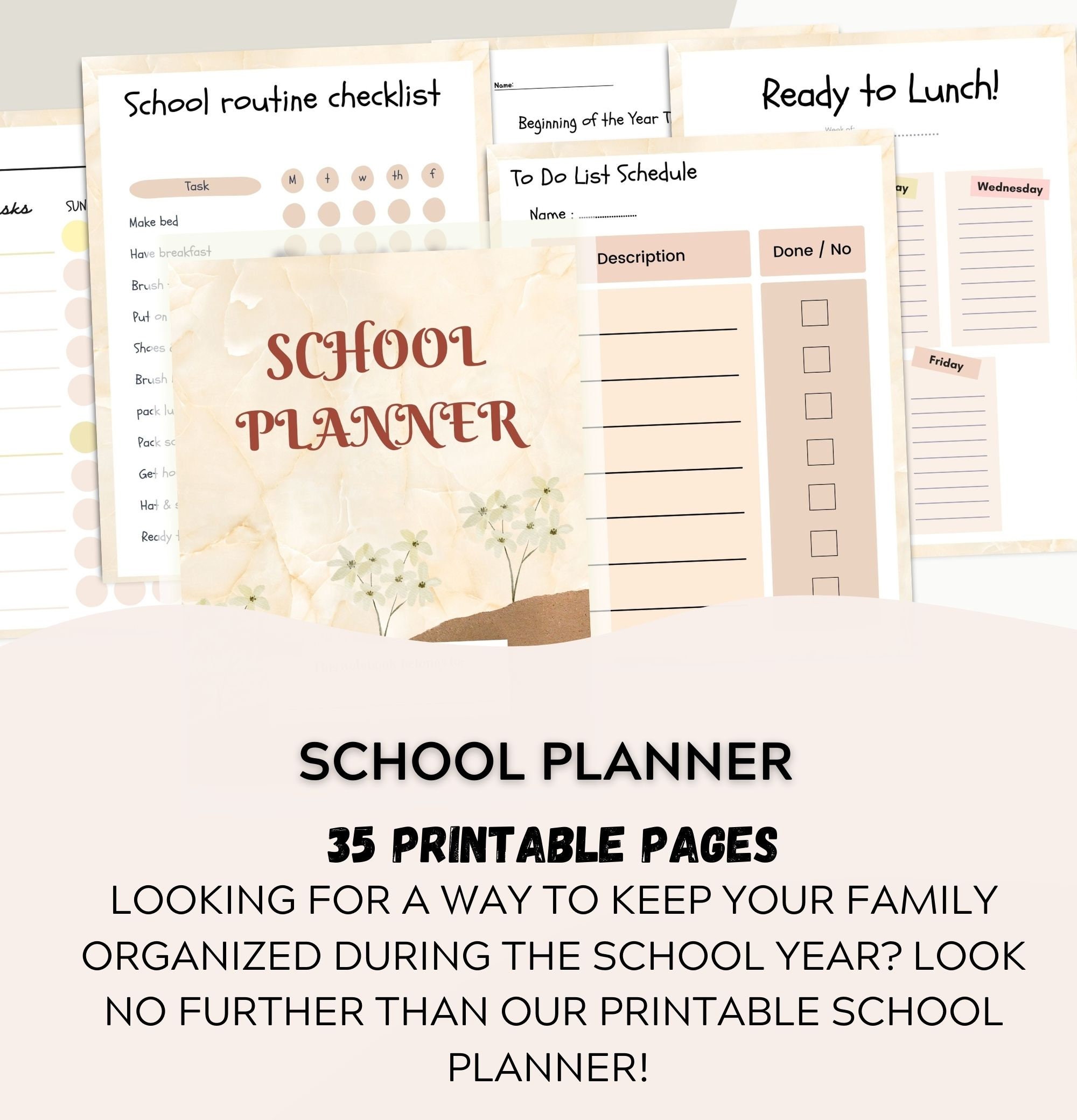 School Planner 2022-2023 School Planner School Calendar School ...