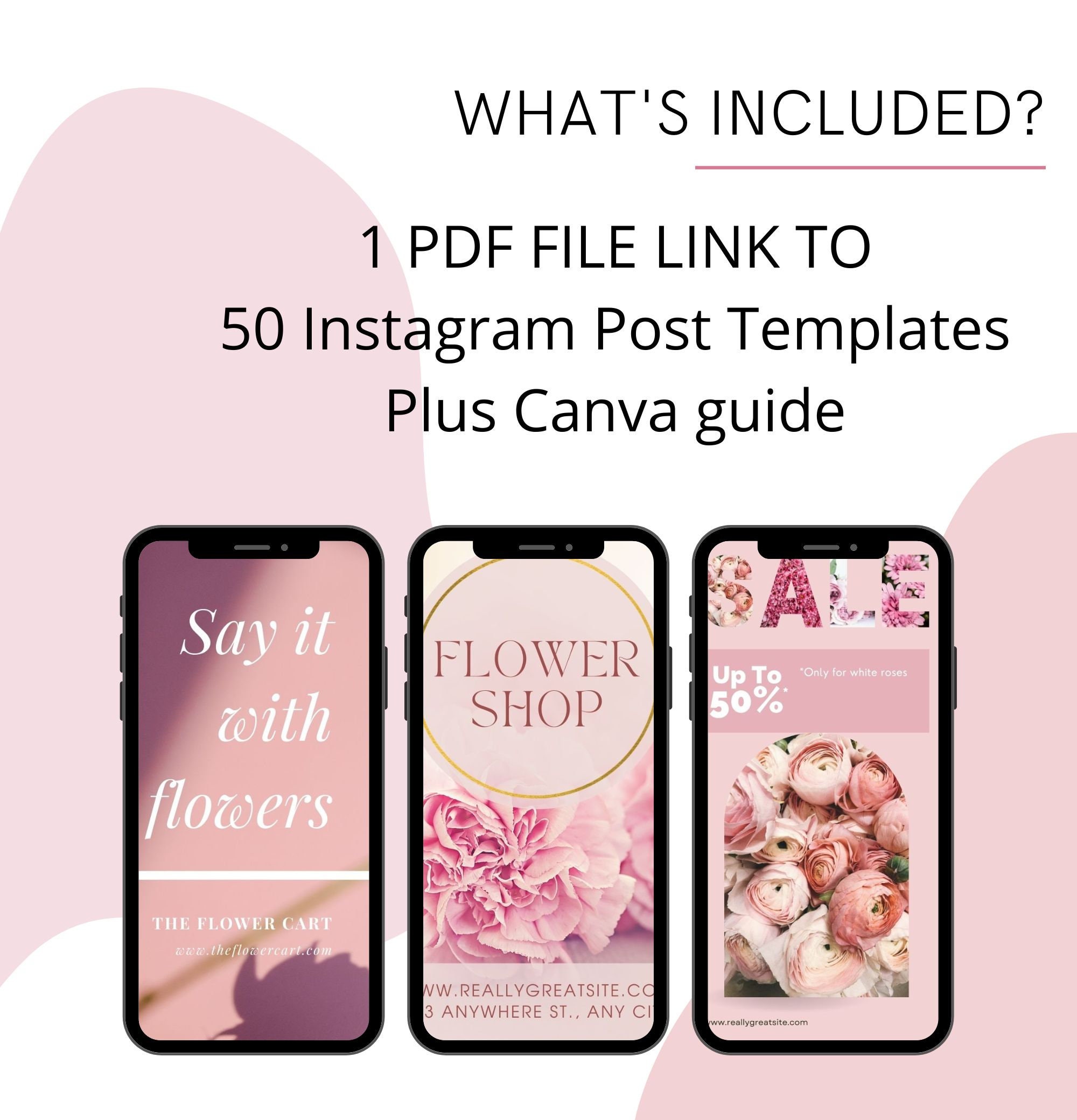 Florist Instagram Story Templates, Florist Social Marketing, Canva ...