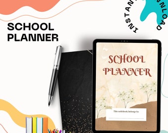 Printable Personalised 2022-2023 School Planner School Calendar School ...