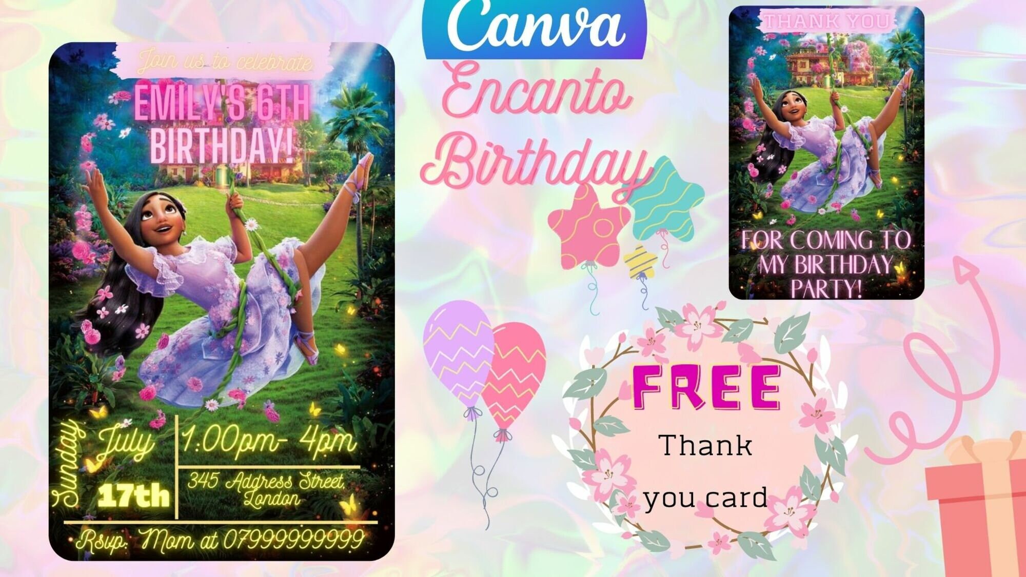 Encanto Printable Invitation | Encanto Birthday Invitation | Encanto ...