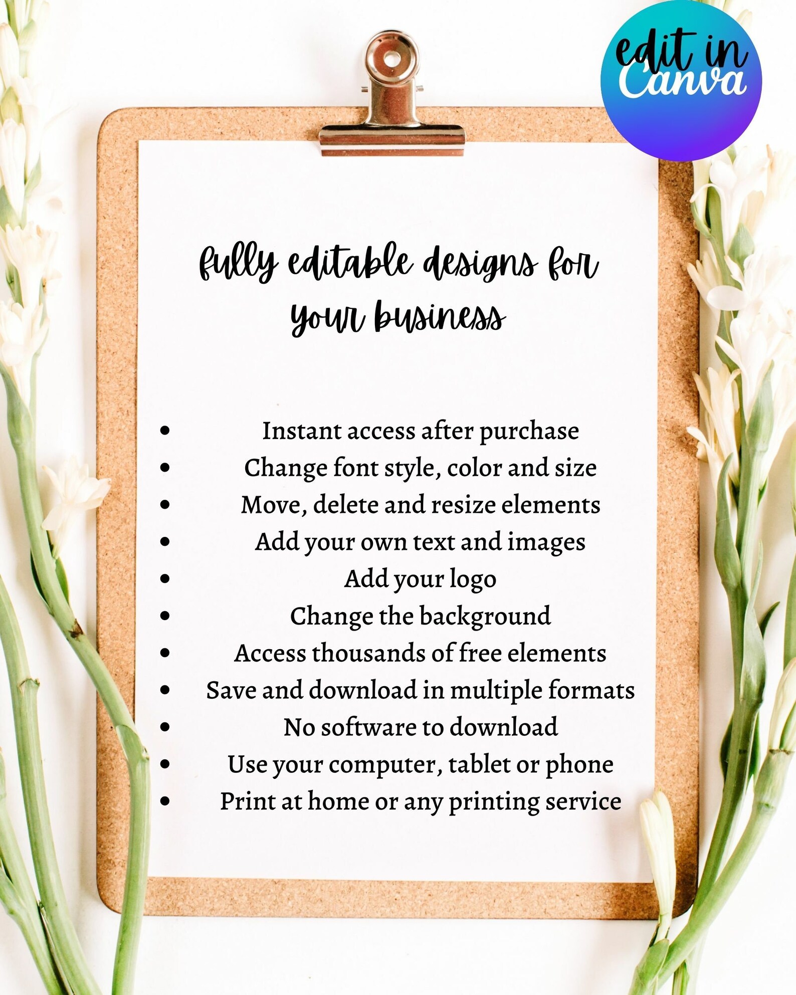 Handmade With Love Card Editable Thank You Business Template, Thank You ...