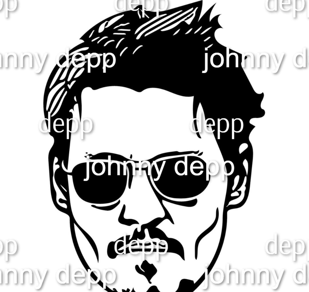 Johnny Depp SVG, PNG File - Etsy