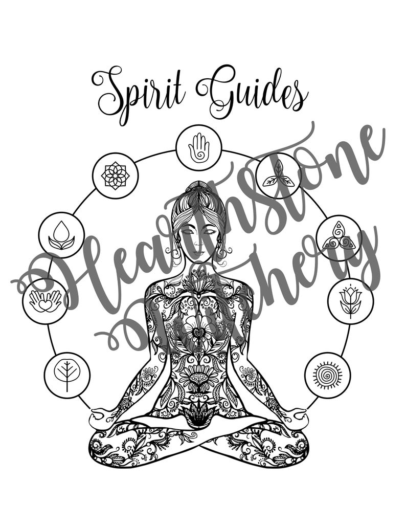 Spirit Guides Journal Book of Shadows Grimoire Printable Pages ...