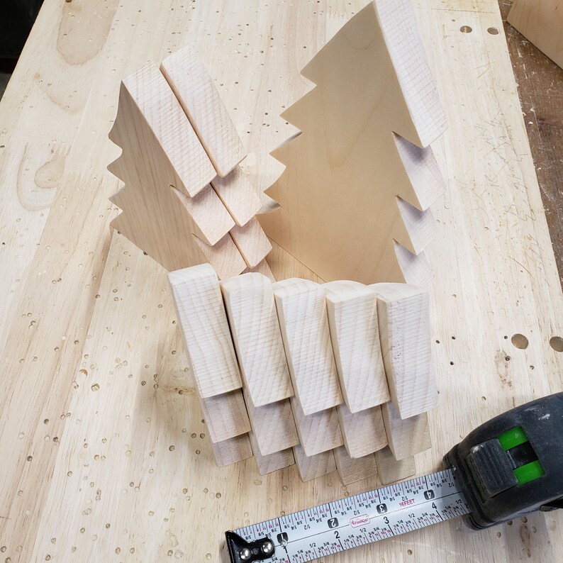 Wood Tree Mini Cut Out / Christmas Tree Craft / DIY Mini Shape - Etsy