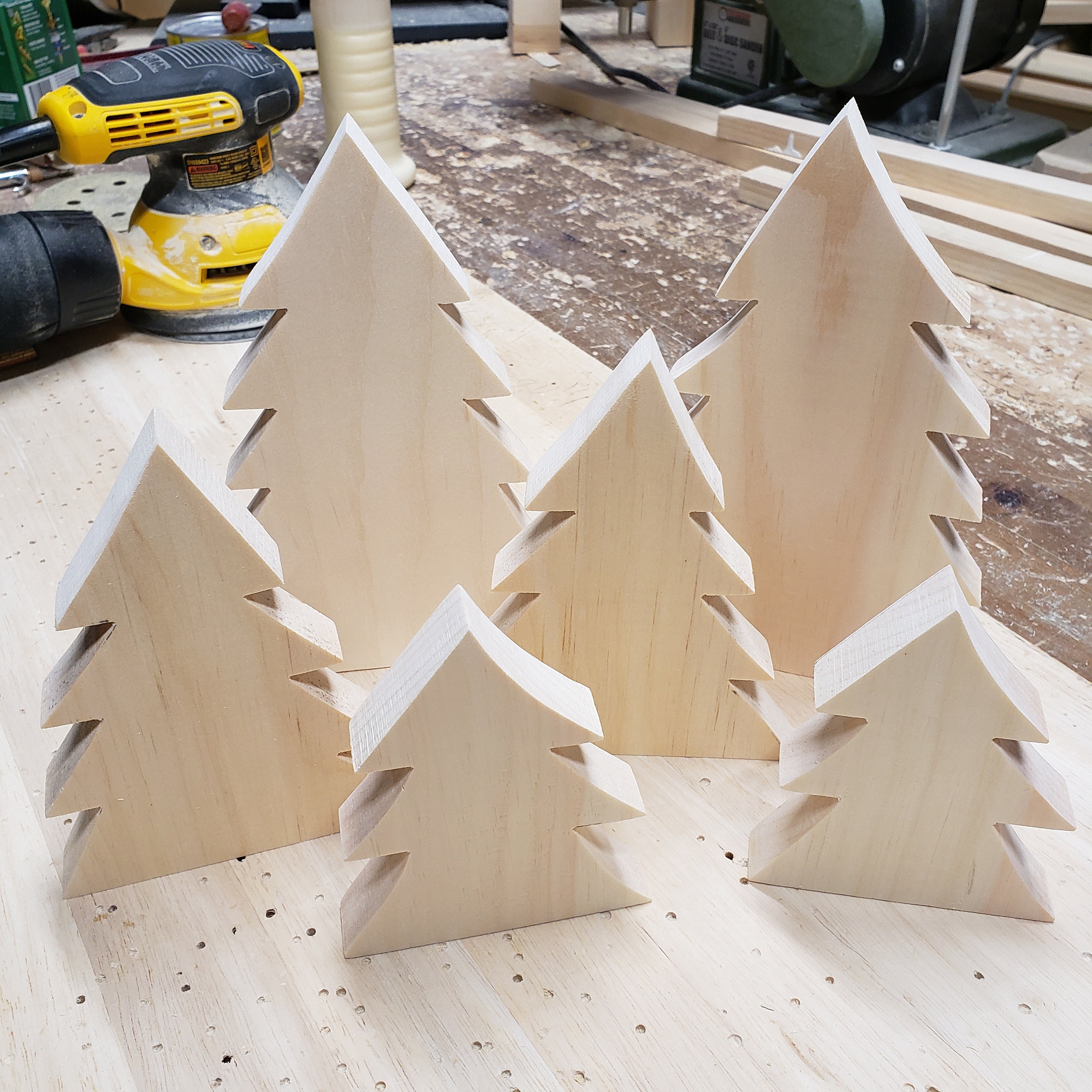 Wood Tree Mini Cut Out / Christmas Tree Craft / DIY Mini Shape - Etsy