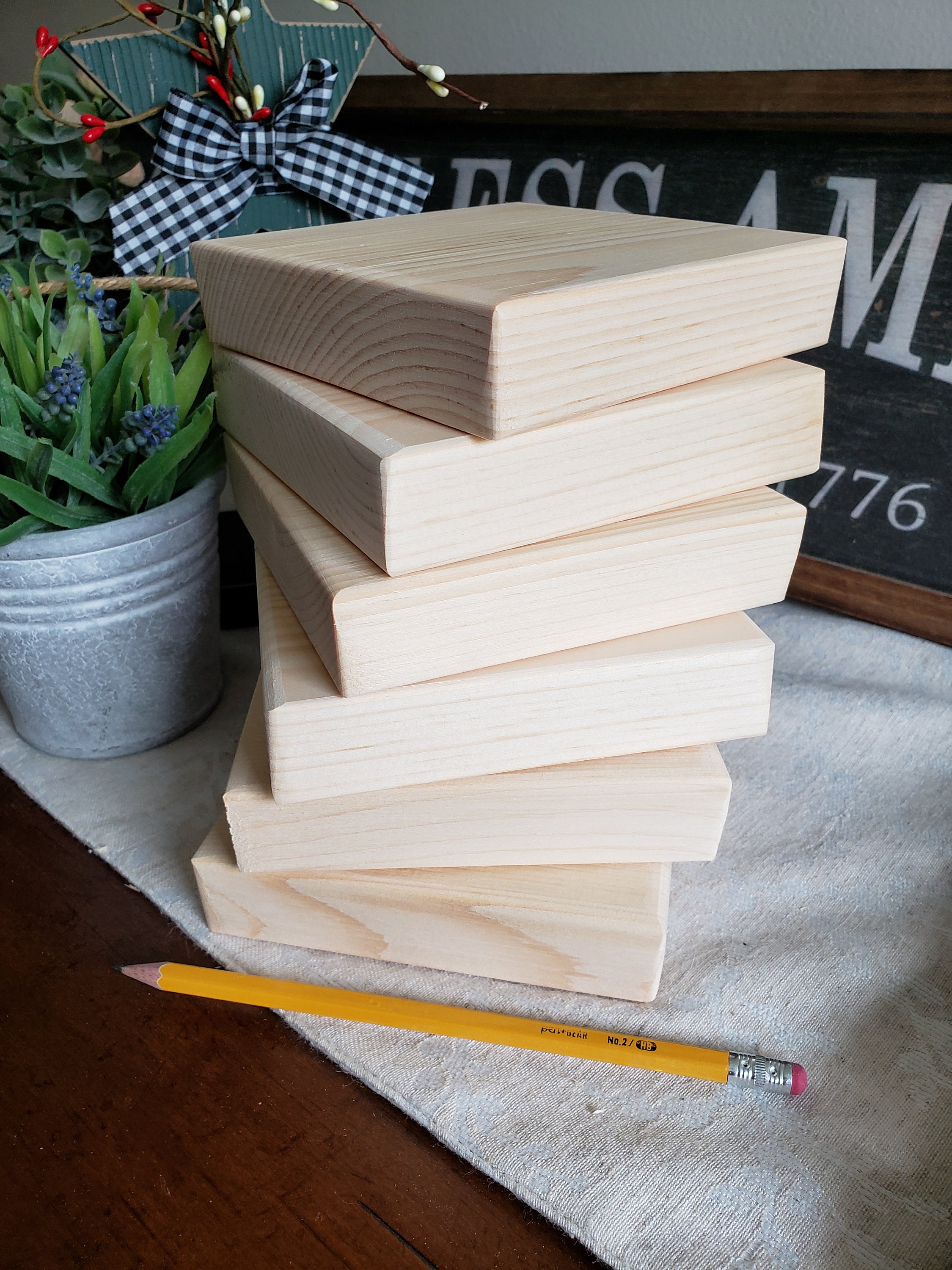 Riser Wood Blanks / 5 Inches Square X 1-1/8 Inch Thick / Sold in Sets ...