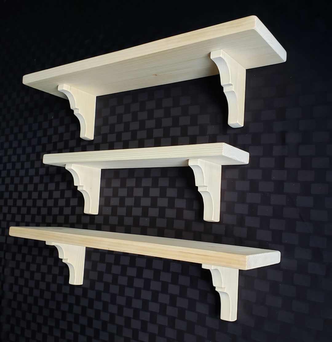 Corbel Shelf Natural Unfinished - Etsy