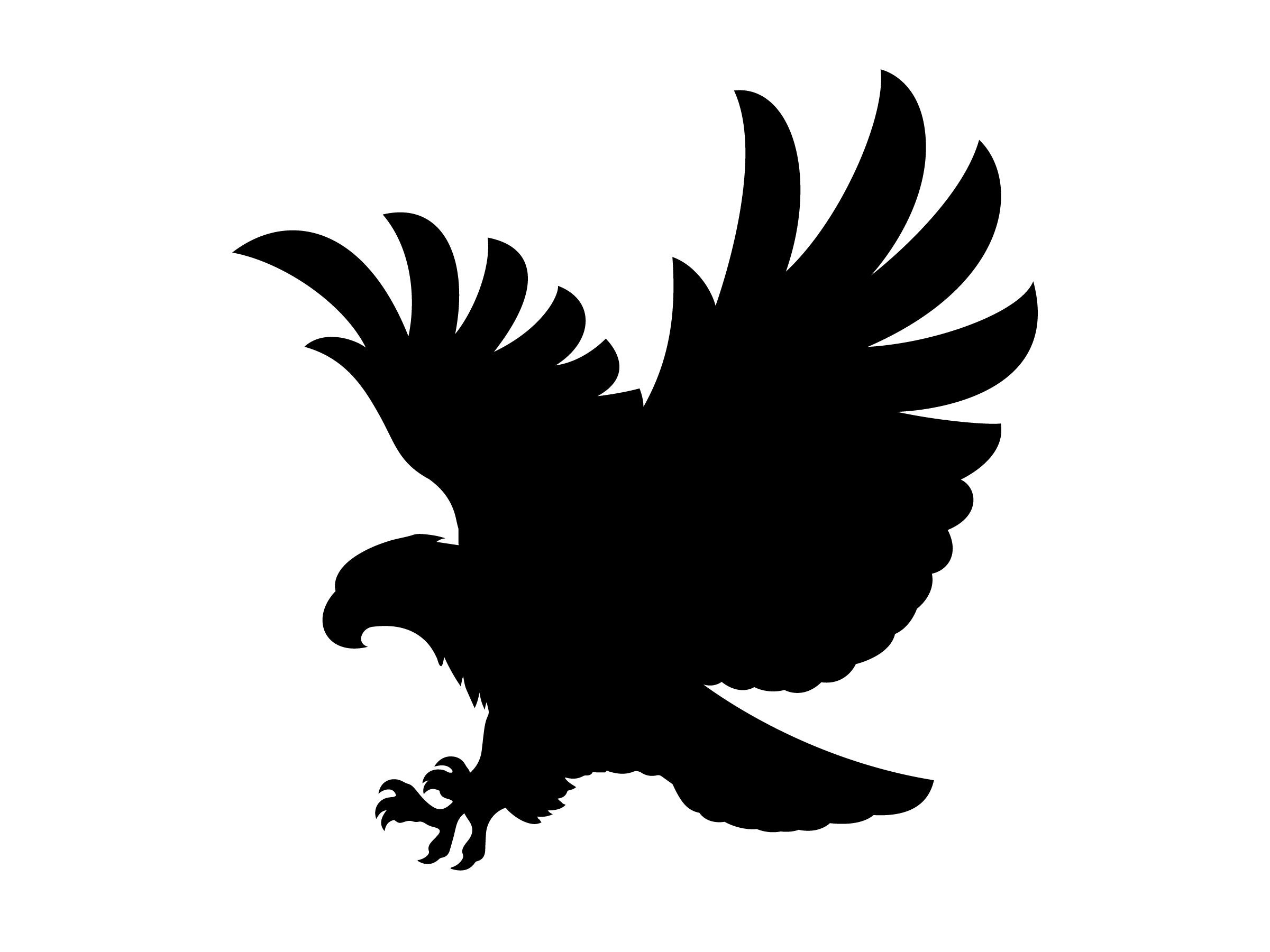 Eagle Mascot Svg Eagle Svg Eagle Silhouette Svg God Bless - Etsy