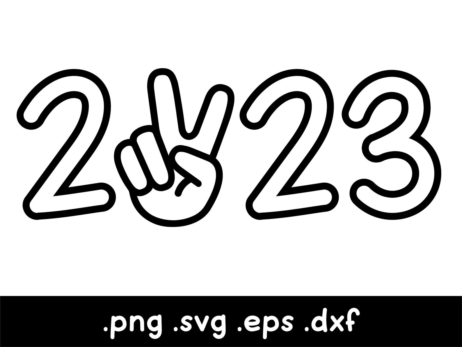 Peace Out 2023, Happy New Year Svg, Retro New Year, Cheers to New Year ...