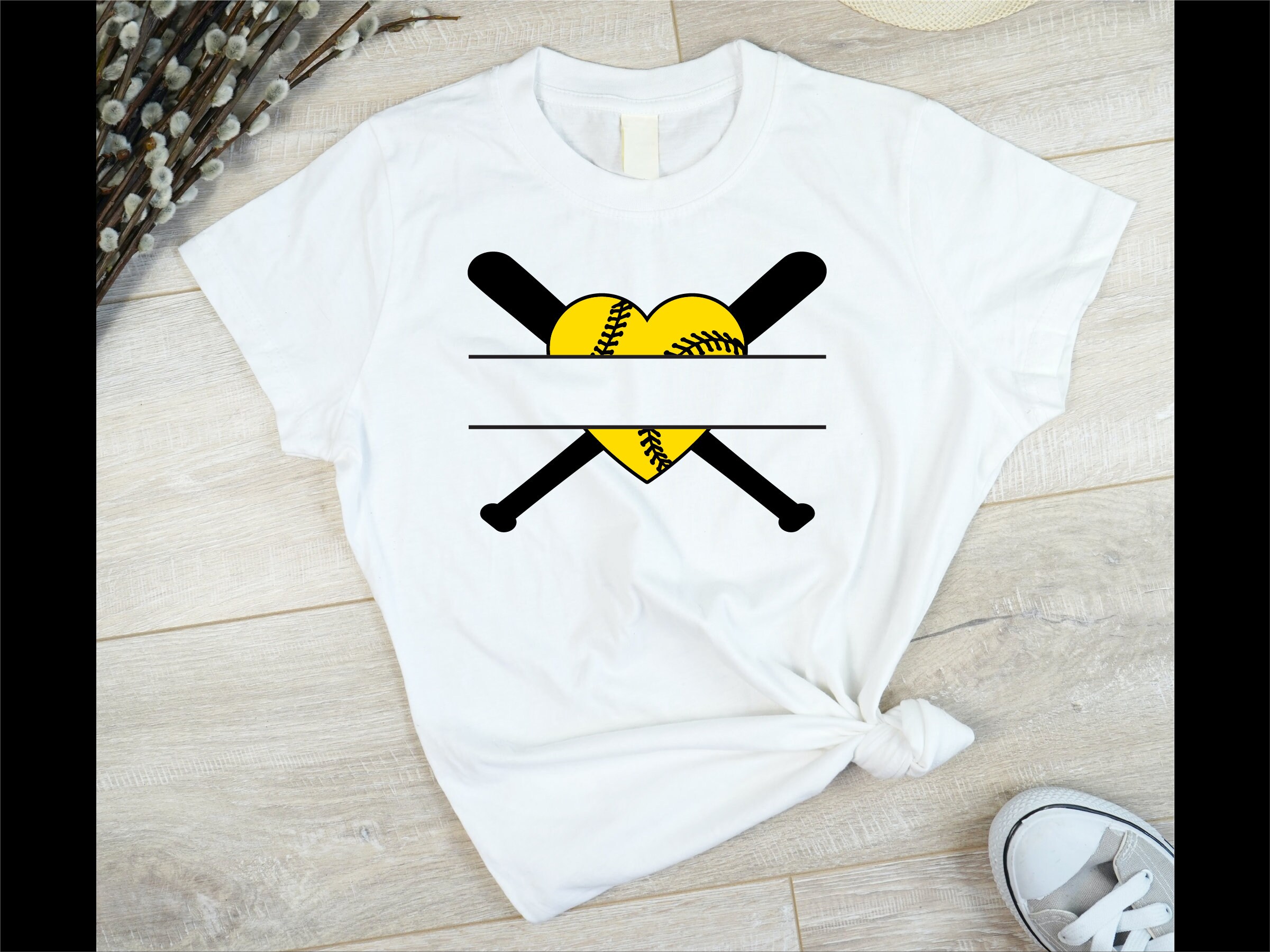 Split Softball Svg, Softball Heart Svg, Softball Clipart, Love Softball ...