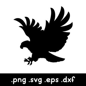 Eagle Mascot Svg Eagle Svg Eagle Silhouette Svg God Bless - Etsy