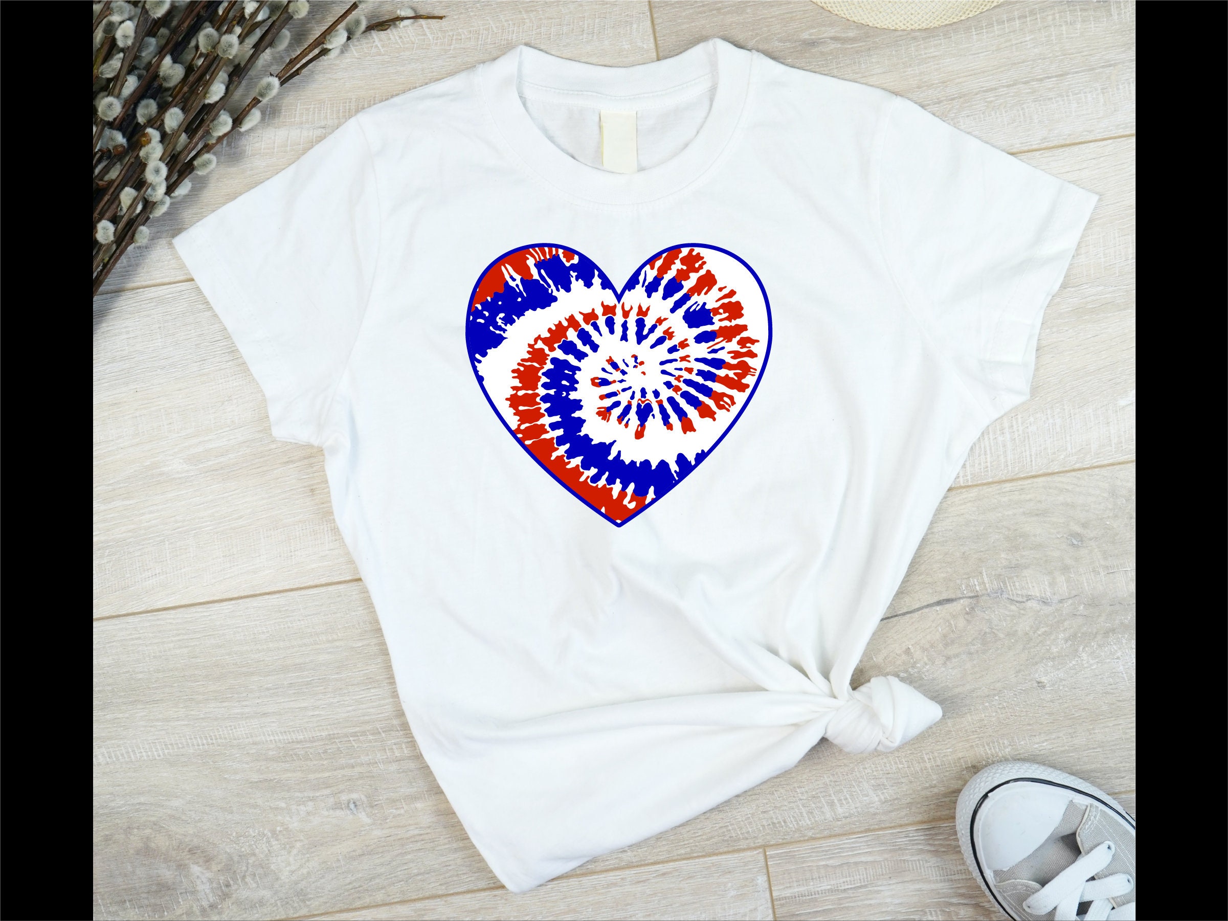 Tie Dye Heart SVG Independence Day Svg Patriotic Svg 4th of - Etsy Canada