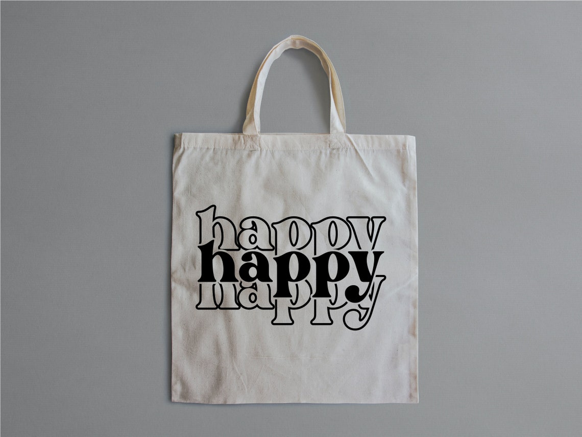 Happy Happy Happy Svg, Choose Happy Svg, Retro Svg Design, Groovy Svg ...