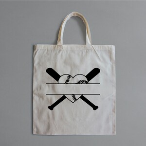 Split Baseball Svg, Baseball Heart Svg, Baseball Clipart, Love Baseball ...