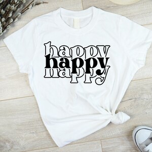 Happy Happy Happy Svg, Choose Happy Svg, Retro Svg Design, Groovy Svg ...