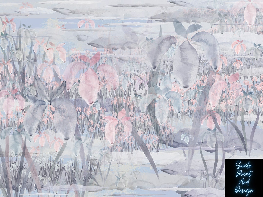 Rising Lands Style 3 Mural Dollhouse Miniature Wallpaper - All Scales ...