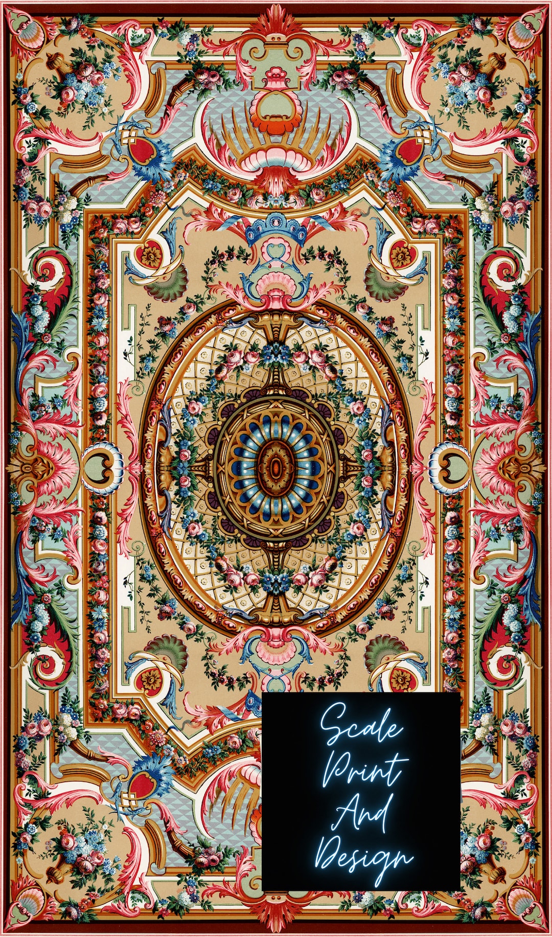 Empress Dollhouse Rug - Sizes for All Scales Available - Custom Sizes ...