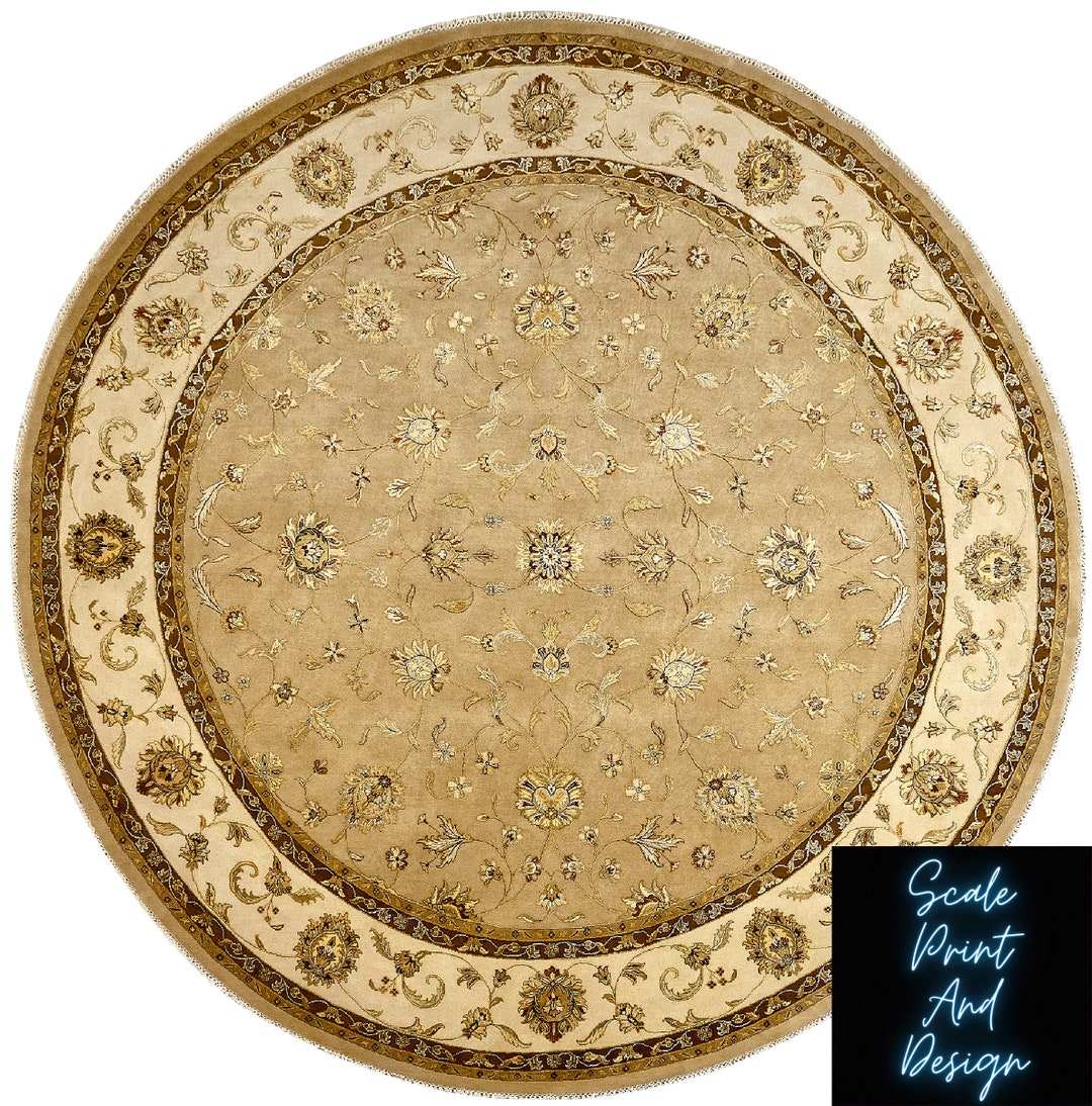 Myron Dollhouse Round Rug - Sizes for All Scales Available - Custom ...
