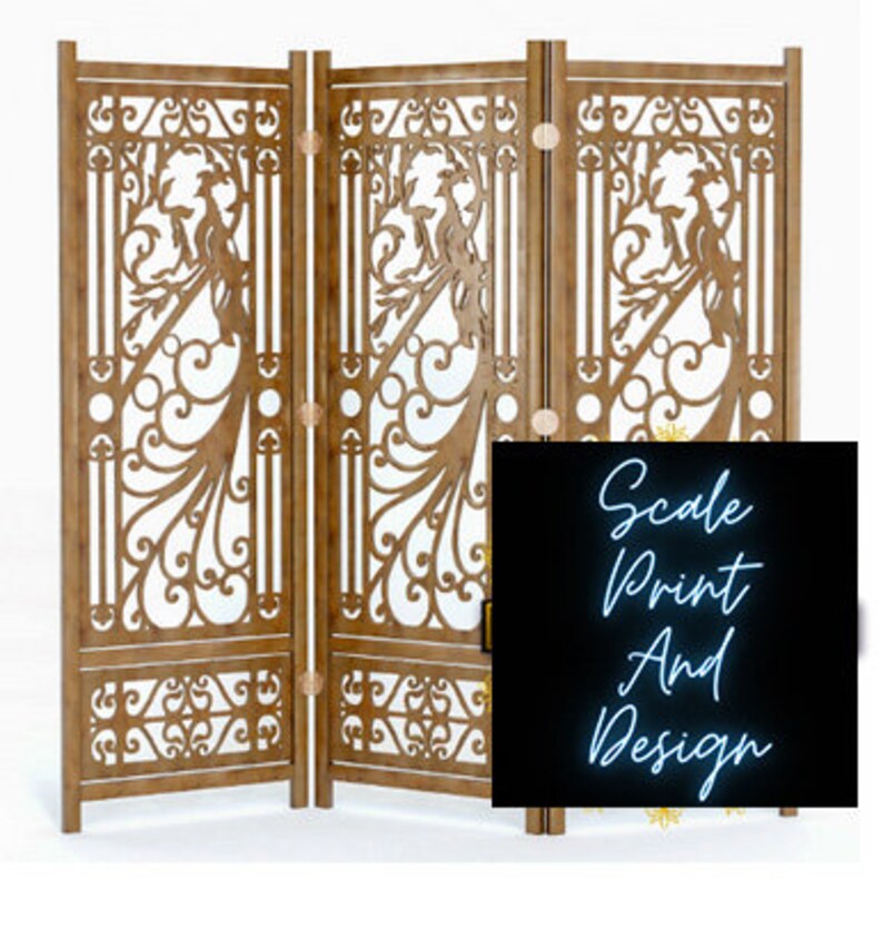 Peacock Screen Panel Laser Cut Panel Dolls House Miniature - Etsy