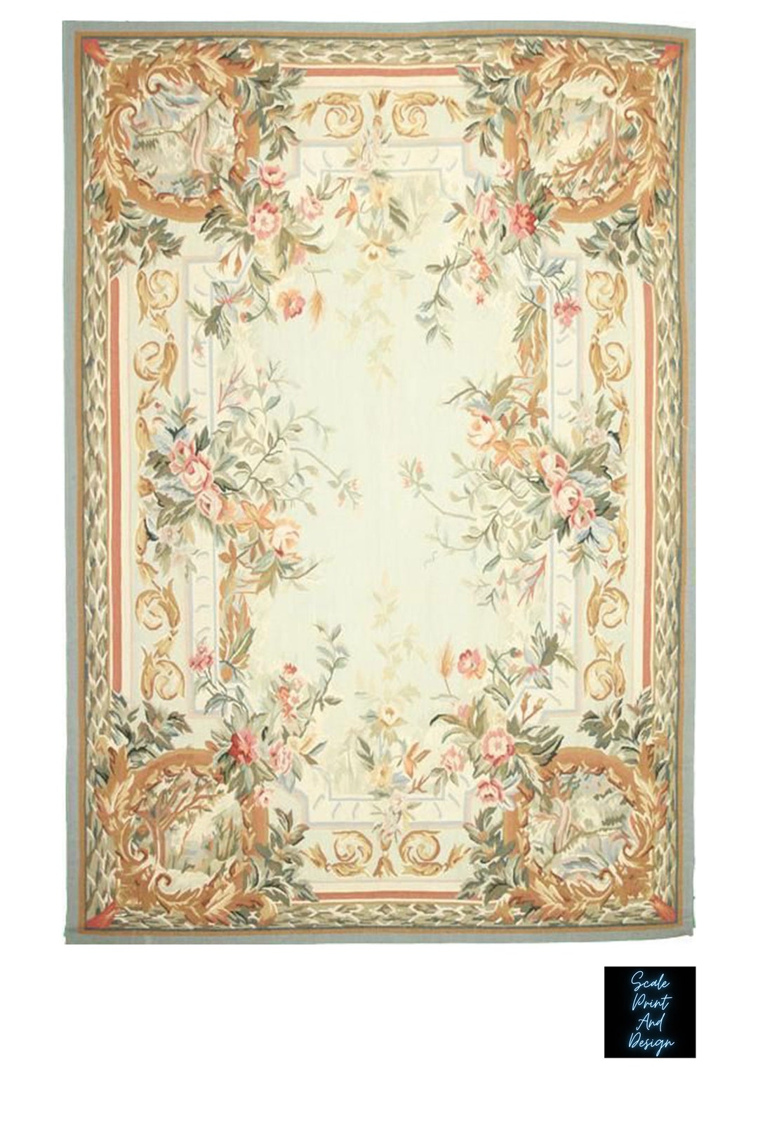 Keeley Dollhouse Rug + Aged Affect - Sizes for All Scales Available ...