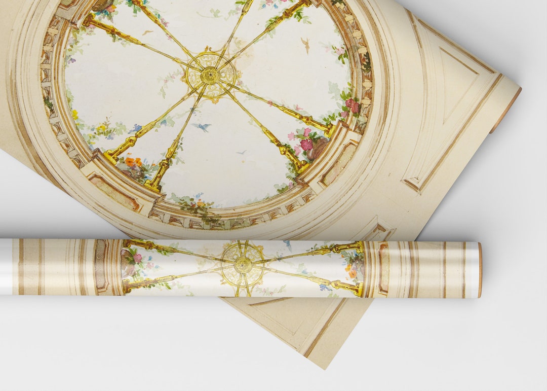Beau Ceiling Design Paper Panel - Miniature Dollhouse - Sizes for All ...