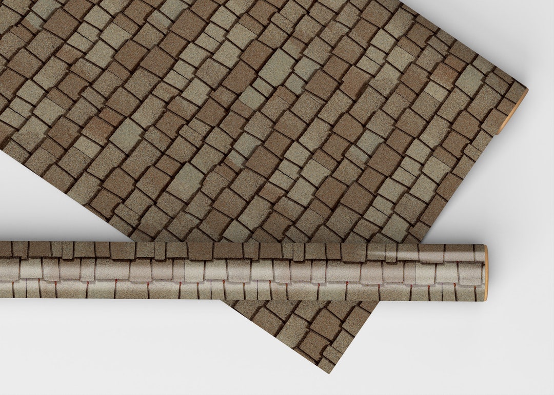 Asphalt Shingle Roof - Dollhouse Miniature External Paper-all Scales ...
