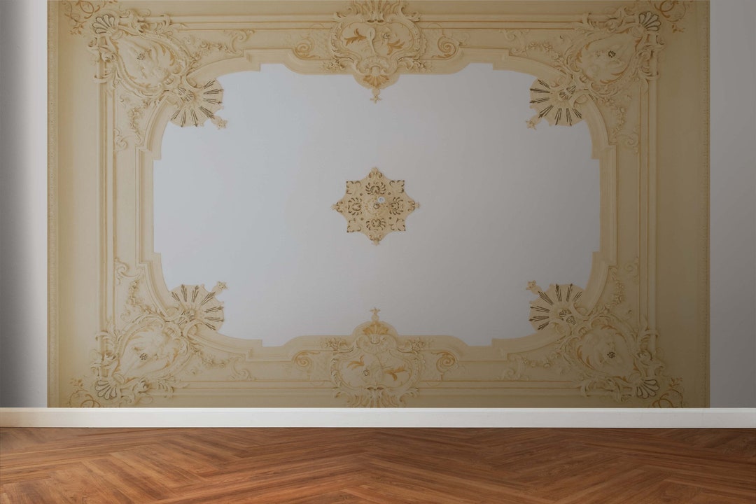 Baroque Aged Ceiling Paper Panel - Sizes for All Scales Available ...