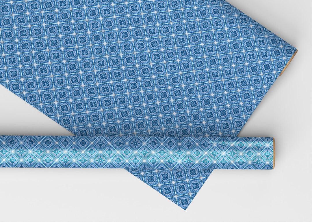 Blue Ocean Tiles - Dollhouse Miniature Flooring Paper - All Scales ...