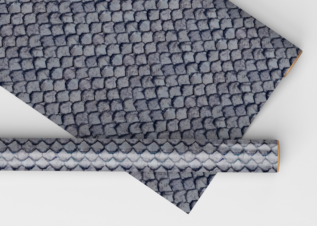 Curved Slate Roof Tiles - Dollhouse Miniature External Paper-all Scales ...