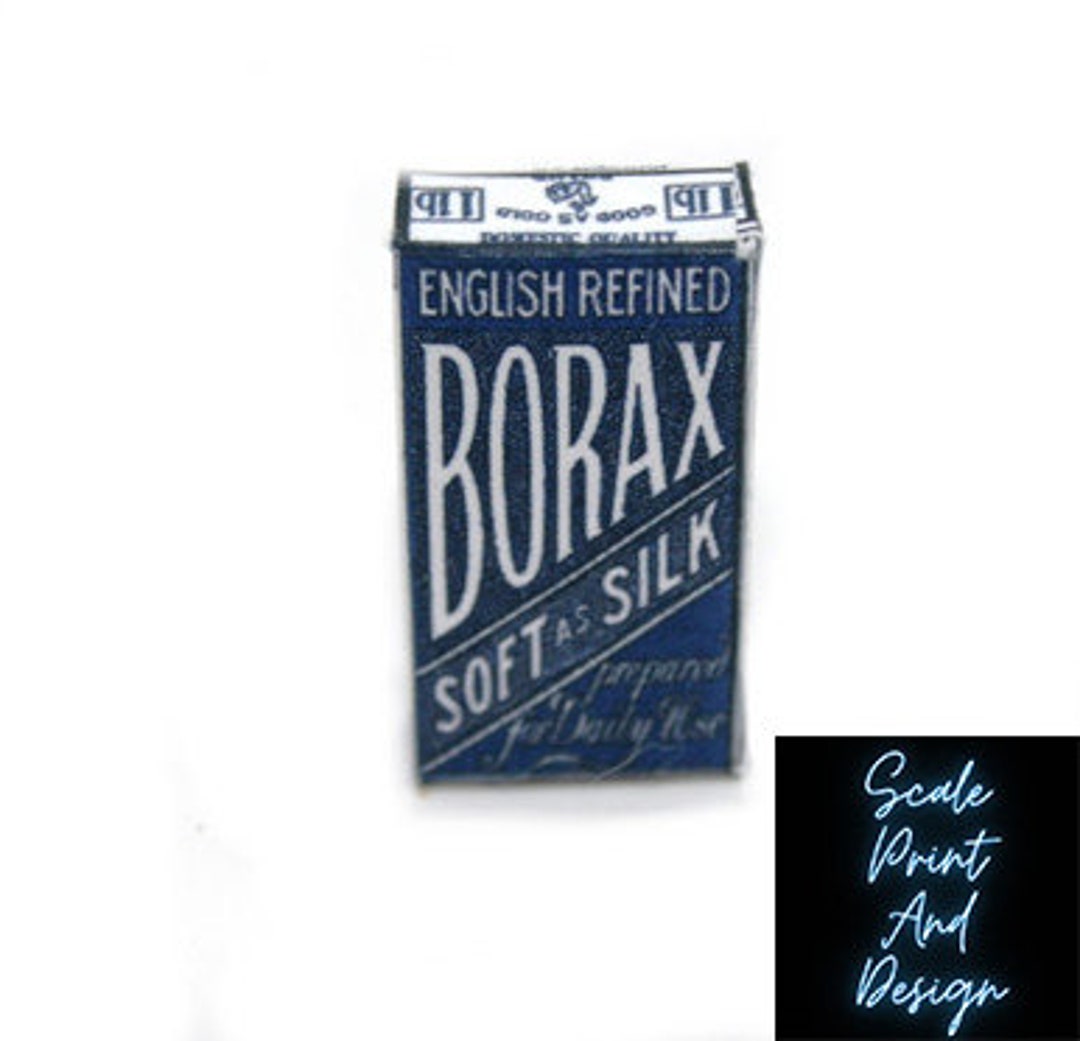 Borax Soap Poweder Pack - Dolls House Miniature Medicine - 12th Scale ...