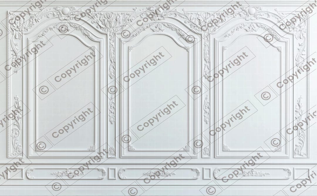 Maeve Classic Wall Panel Dollhouse Miniature Wallpaper - All Scales ...