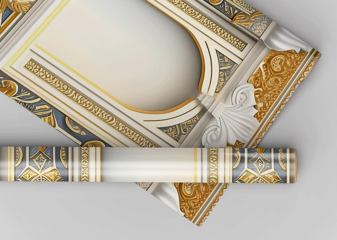 Lacey Wall Design Dollhouse Miniature Wallpaper - All Scales Available ...