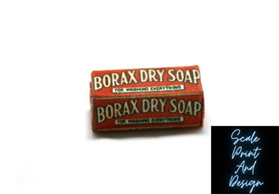 Borax Dry Soap Pack - Dolls House Miniature Medicine - 12th Scale ...
