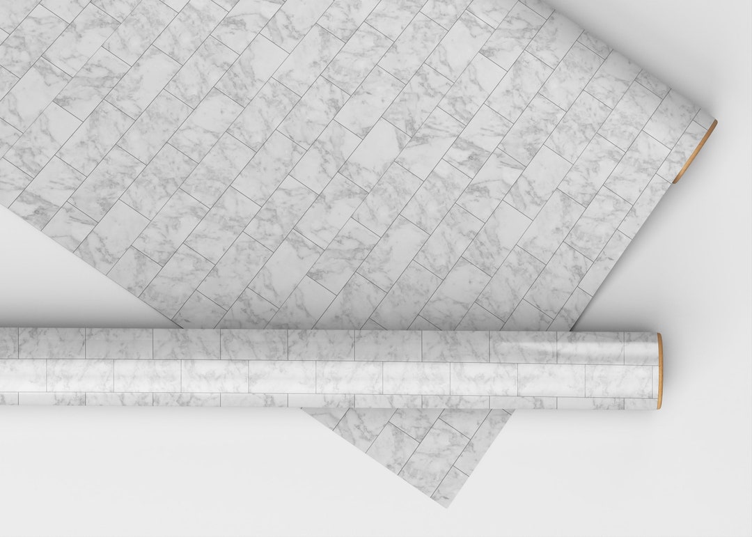 Carrara White Marble Floor -dollhouse Miniature Flooring Paper-all ...