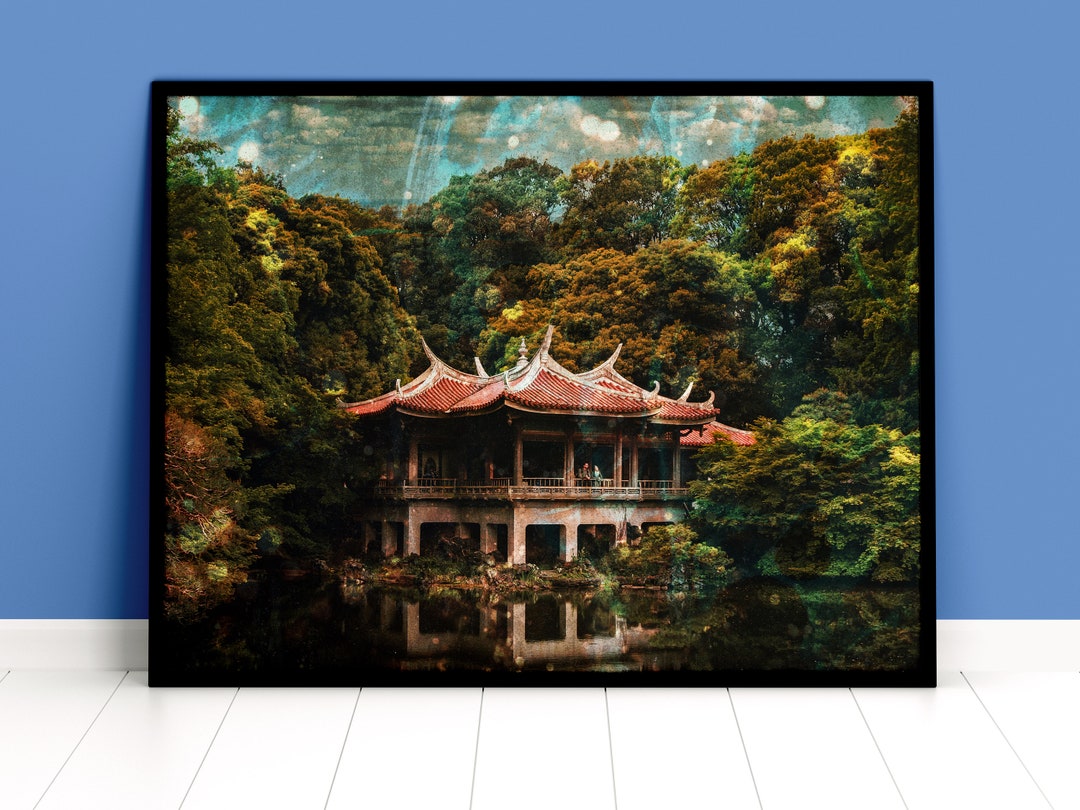 Japanese Print, Japanese Art - Japanese Temple - Japanese Wall Art ...