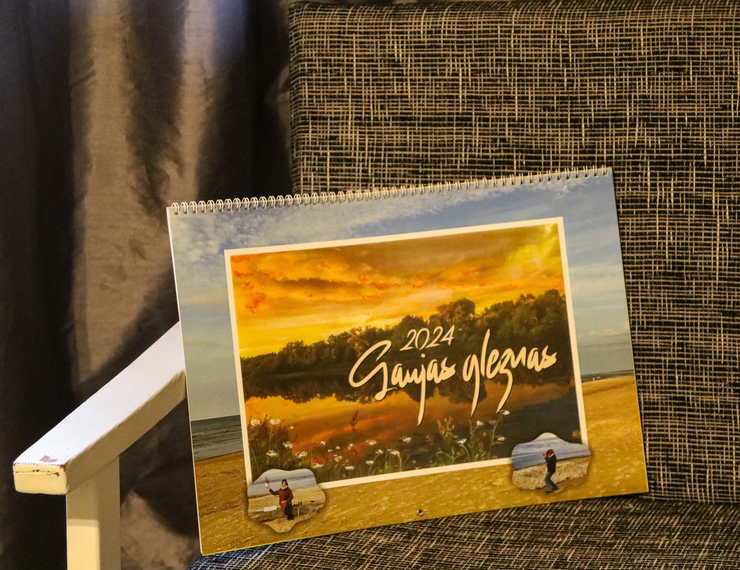 Calendar 2024, A3 Wall Calendar 2024,gauja Painting 2024,river Scape ...