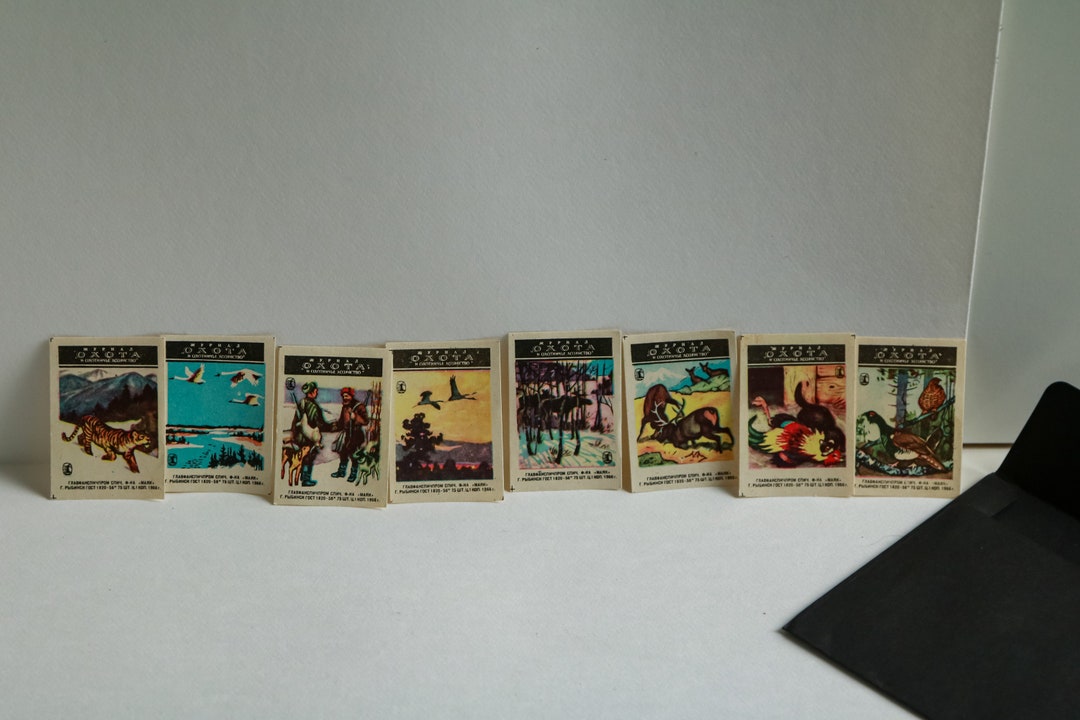 16 Matchbox Label Soviet Russia, Vintage Match Box Labels From ...