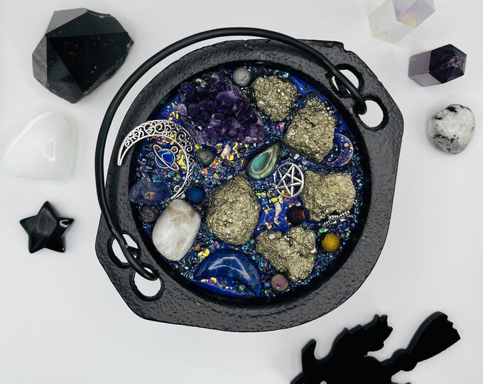 Cosmic Witch Large Cauldron Candle - Etsy