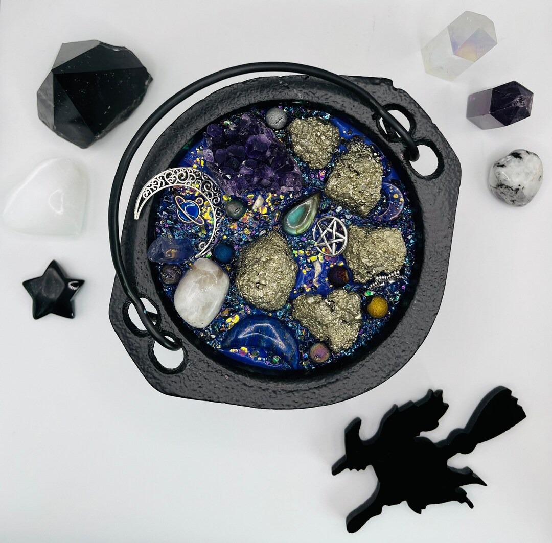 Cosmic Witch Large Cauldron Candle - Etsy