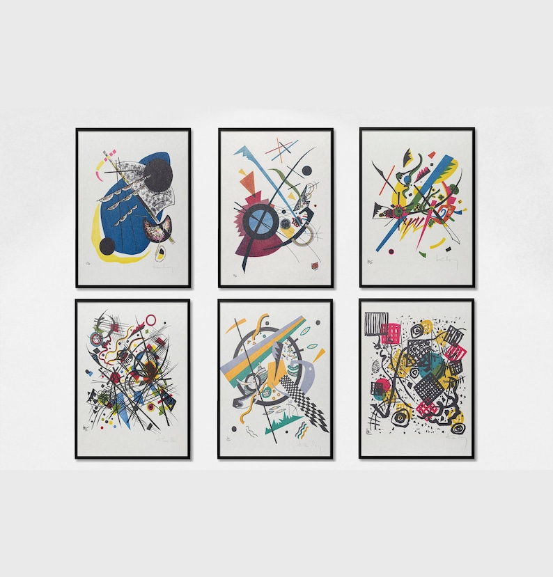 Wassily Kandinsky Digital Print Set of 24, Kandinsky Printable Art ...
