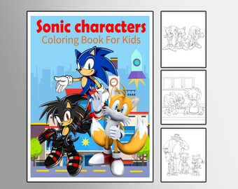 Sonic the Hedgehog Coloring Book/ Digital/ Instant Download/ - Etsy
