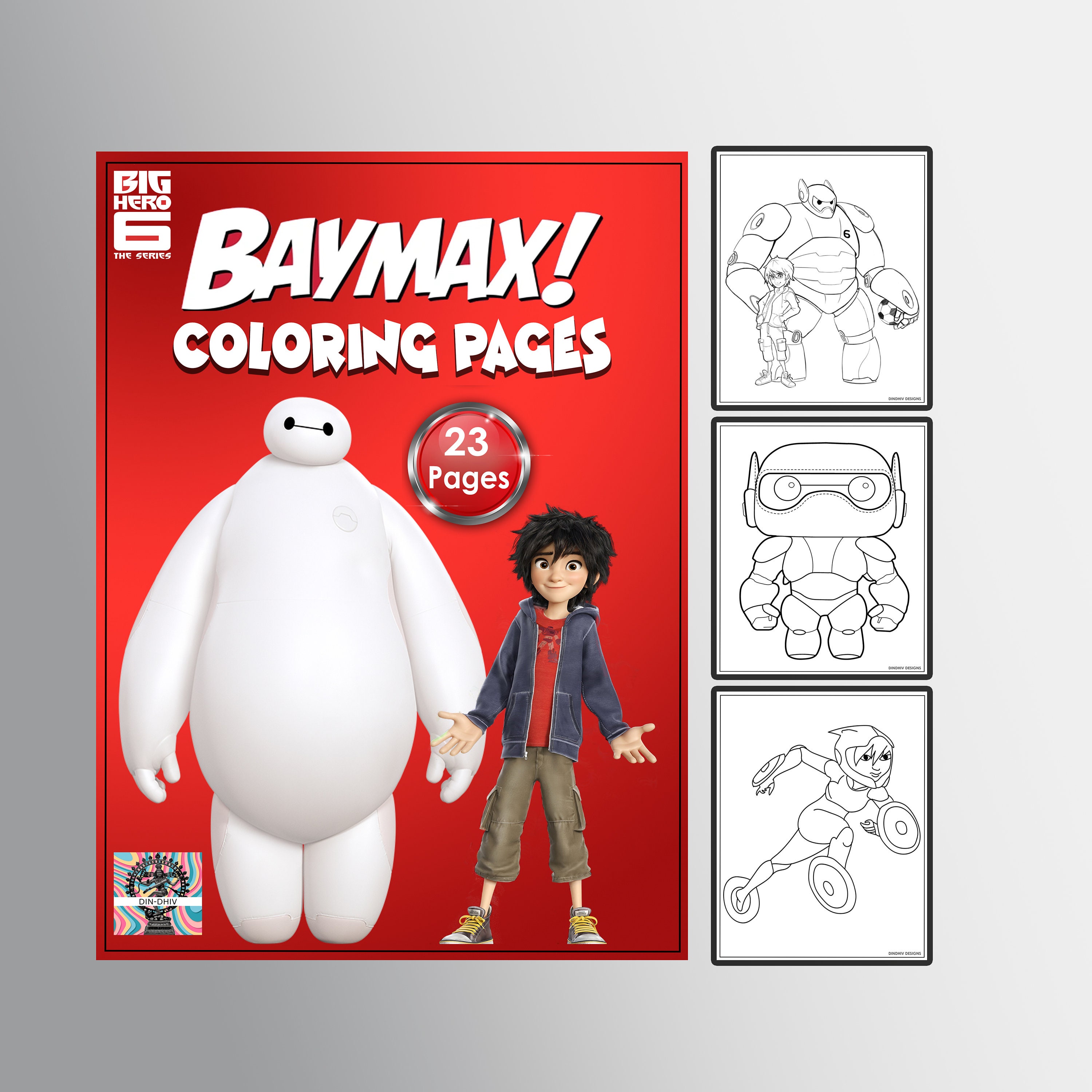 Bring Baymax to Life: Adorable and Fun Baymax Coloring Pages - Etsy