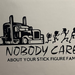 Nobody Cares About Your Stick Figure Family - Etsy